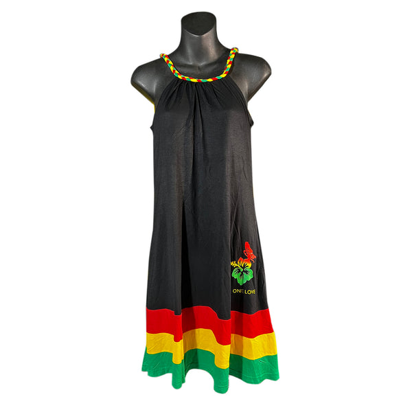 Jamaica Beach Rasta Dress Empress Style Reggae Cool Runnings Bahamas N ...