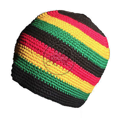Skullcap Skull Cap Kufi Rasta Surfer Reggae Jamaica Handmade 100% Cott ...