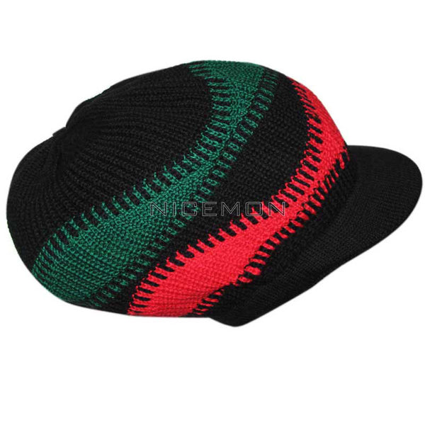 Rastafari Afro Africa Rasta Hat Cap Natty Dreadlocks Reggae Caps Marle ...