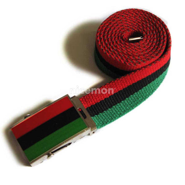 Jamaica Lion Of Judah Africa Afro Ethopia Selassie Canvas Belt 1 SZ Ad ...