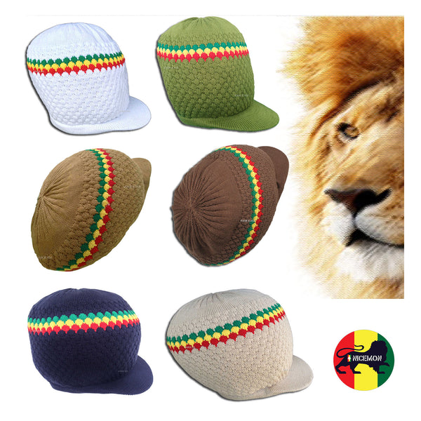 Rasta Rastafari Hat Cap Rastacap Reggae Jamaica Hats Dreadlocks Marley ...