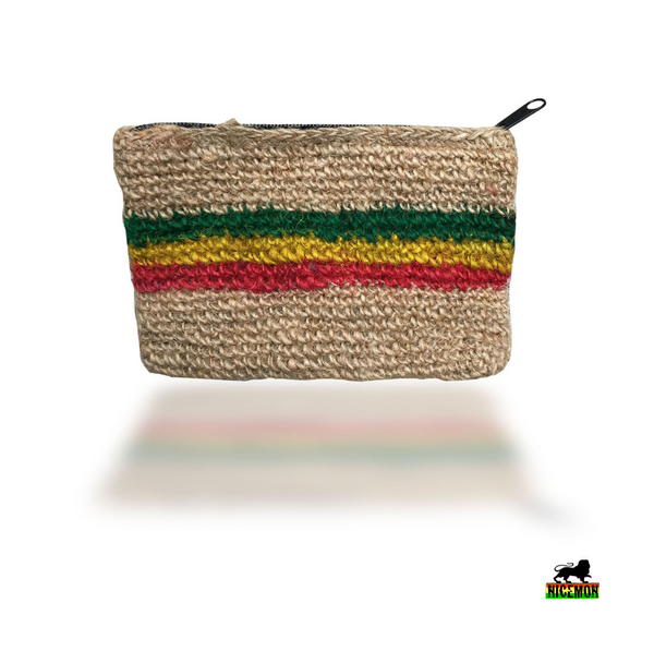 Jute Wallet Purse Rasta Jamaica Roots Vibebration Irie Hippie Marley R ...